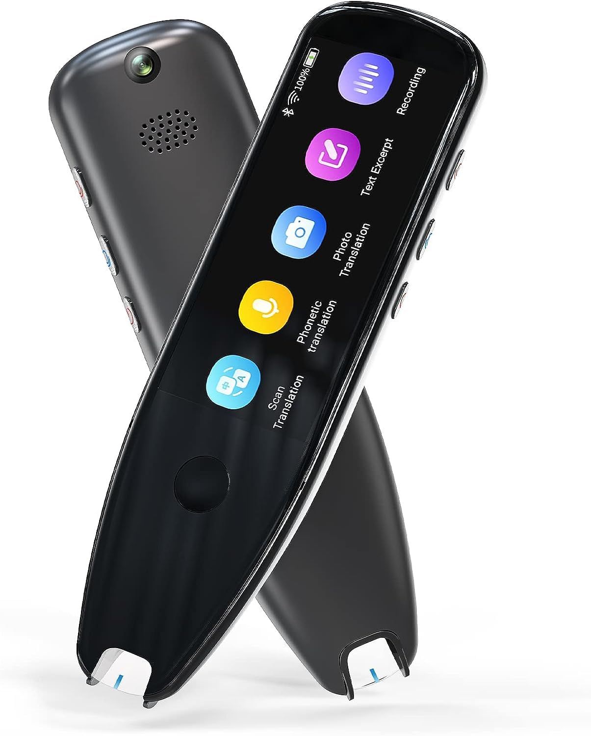 Pen Scanner and Reader,Smartpen,Real Time Book Reader Scanning Pen with LCD Touchscreen, 112 Language Digital Reader Pen Voice Language Translator Device, Speech and Scan to Translate