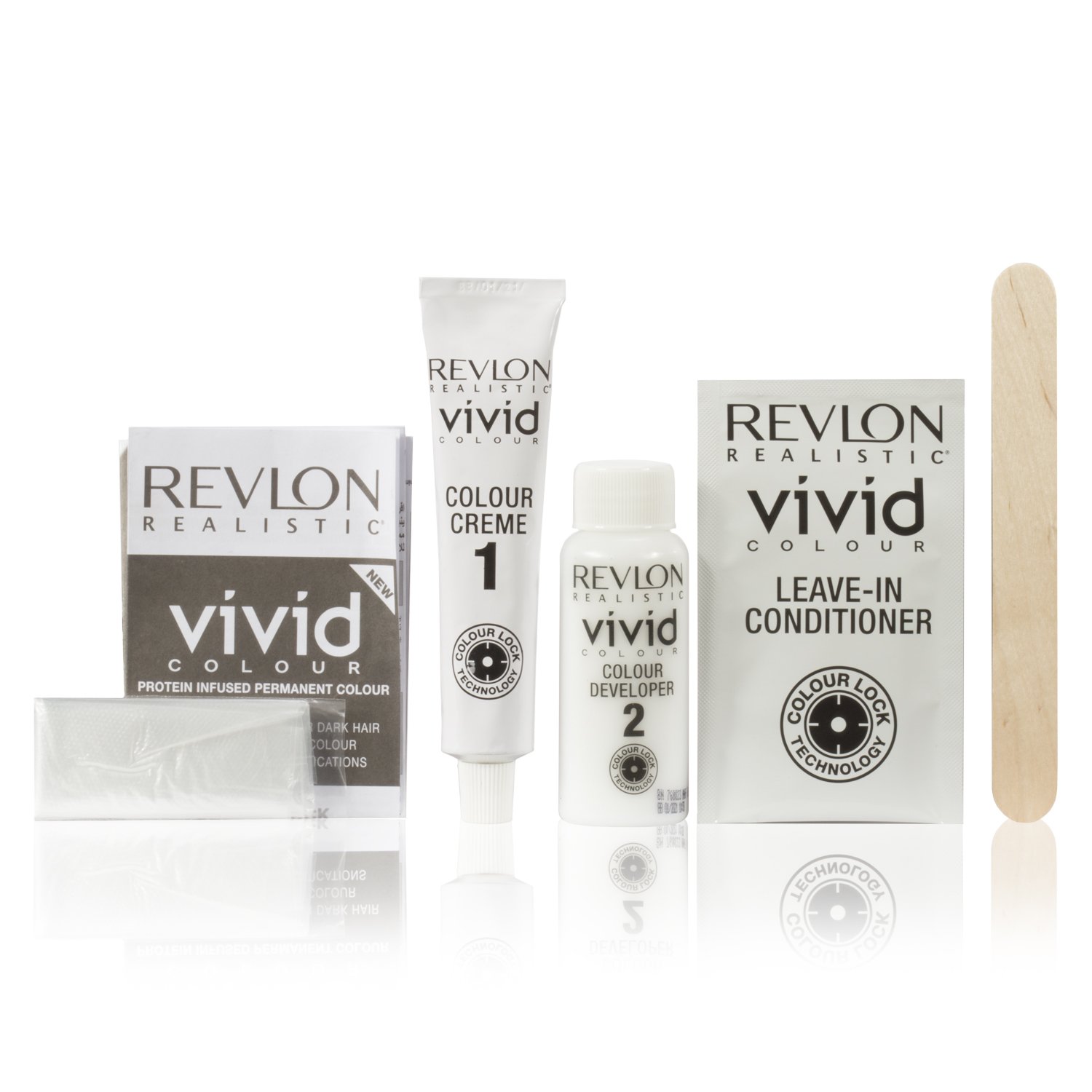 Revlon Realistic Vivid Colour Protein Infused Permanent Color Hair Dye with Color Lock Technology, Warm Chocolate 110ml