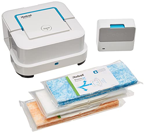 iRobot Braava Jet 240 Superior Robot Mop - App Enabled, Precision Jet Spray, Vibrating Cleaning Head,Wet and Damp Mopping,Dry Sweeping Modes