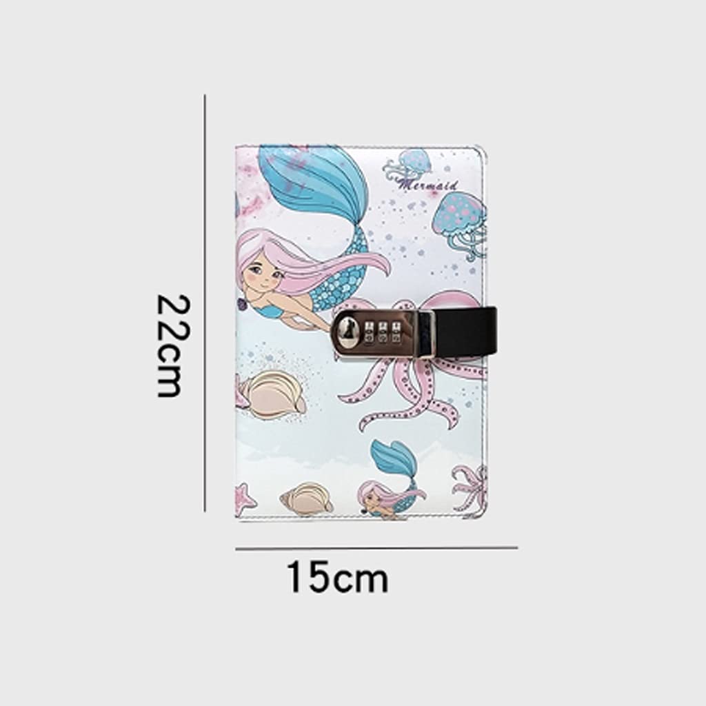 FKJLUN Journal Notebooks Combination Lock Journal,Leather Journal Writing Notebook Planner Organizer Digital Password Notebook Diary Planner Notepad Note Book