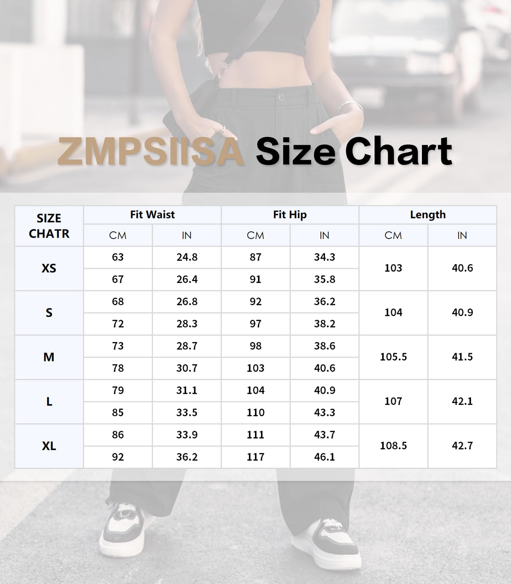 ZMPSIISA Women High Waisted Cargo Pants Wide Leg Casual Pants 6 Pockets Combat Military Trousers(Navy,Medium)