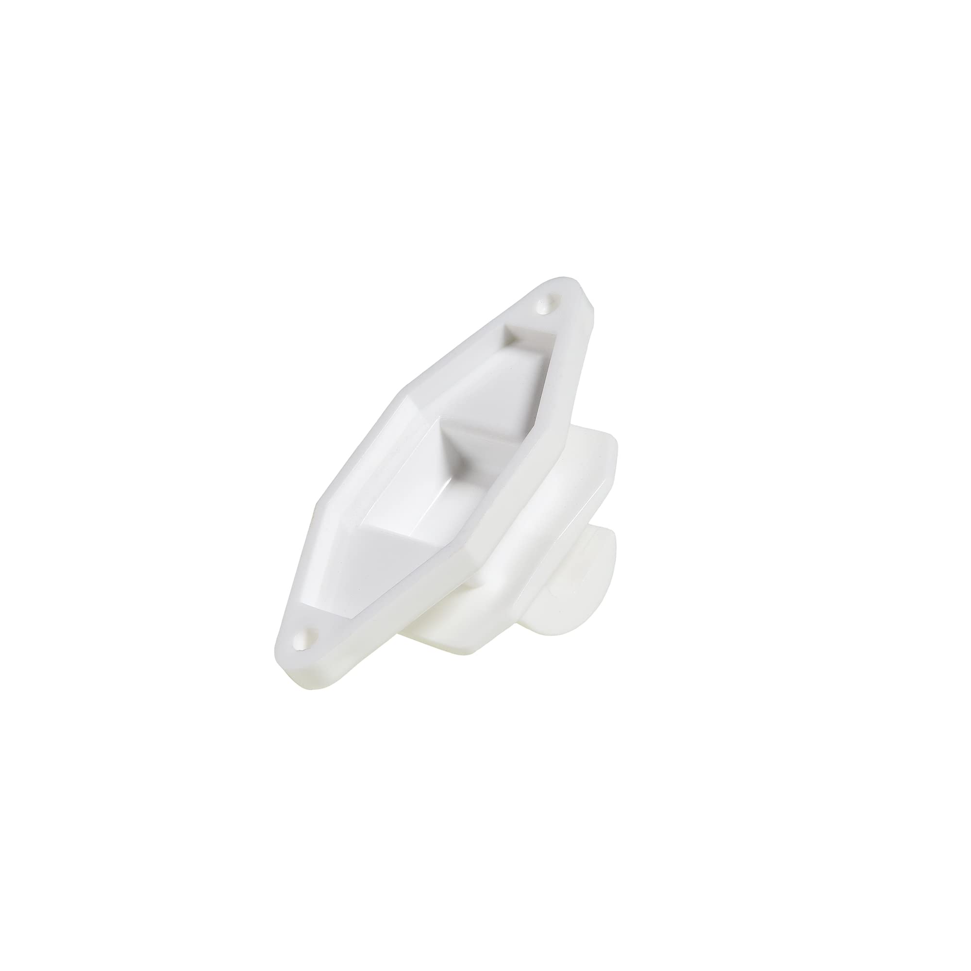 50 Pack Electric Fence Wood Post Claw Insulators, Nail on Insulator for Hi-Tensile, Heavy- Duty Fencing Wire Polywire, White