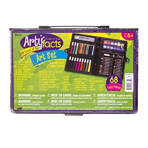 Darice 68-Piece Art Set β Art Supplies for Drawing, Painting and More in a Plastic Case - Makes a Great Gift for Children and Adults