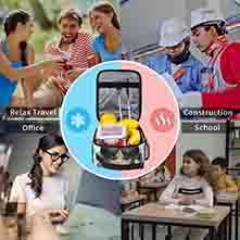 DRLAS Wednesday Insulated Lunch Bag for Men/Women Reusable Lunch box Cooler Tote Bag for Office Work Picnic Hiking