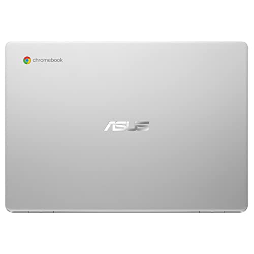 ASUS 14 C424MA Chromebook Laptop, 14" FHD Anti-Glare, Intel Celeron N4020 Processor, 4GB LPDDR4 RAM, 128GB eMMC, 802.11AC WiFi, Bluetooth 5.0, Type-C, Webcam, Silver, Chrome OS, 64GB Flash Drive