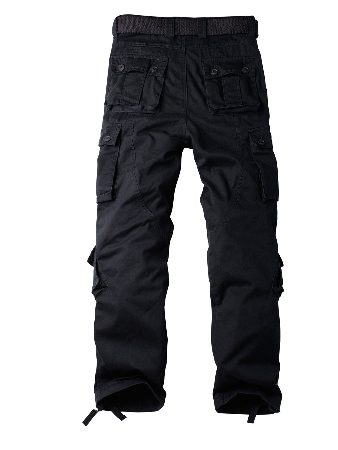 Women's Cotton Casual Military Army Cargo Combat Work Pants with 8 Pocket Black US 4