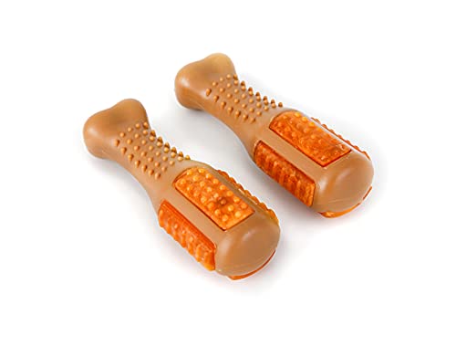 Hartz Chew ‘n Clean Chicken Flavored Drumstick Dog Treat & Chew Toy, Small, 2 Pack