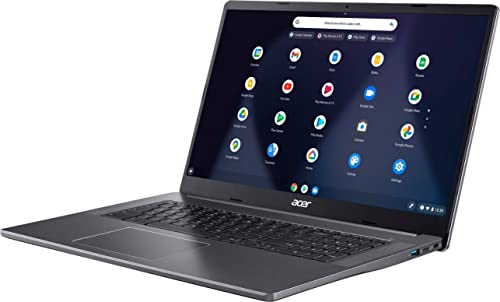 Acer 2023 Flagship Chromebook Light Laptop, 17.3" FHD IPS Touchscreen, 4-Core Intel Pentium N6000 (Upto 3.3GHz), 8GB RAM, 64GB eMMC, HD Webcam, WiFi 6, 10+ Hour Battery, Chrome OS+HubxcelAccessory