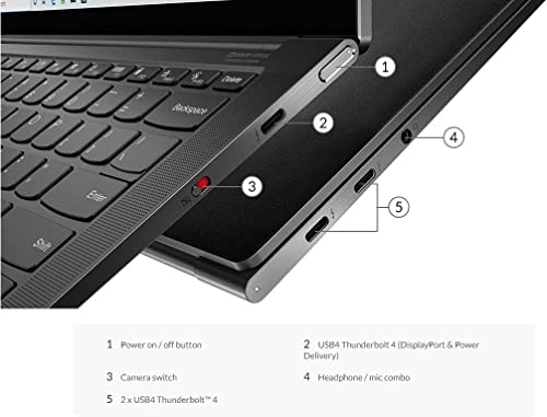 Lenovo IdeaPad Slim 9i 14" 4K UHD Touchscreen Ultra Laptop | Intel EVO Core i7-1195G7 | 16GB RAM | 1TB SSD | Backlit Keyboard | Fingerprint Reader | Black | Windows 11 | with Stylus Pen Bundle