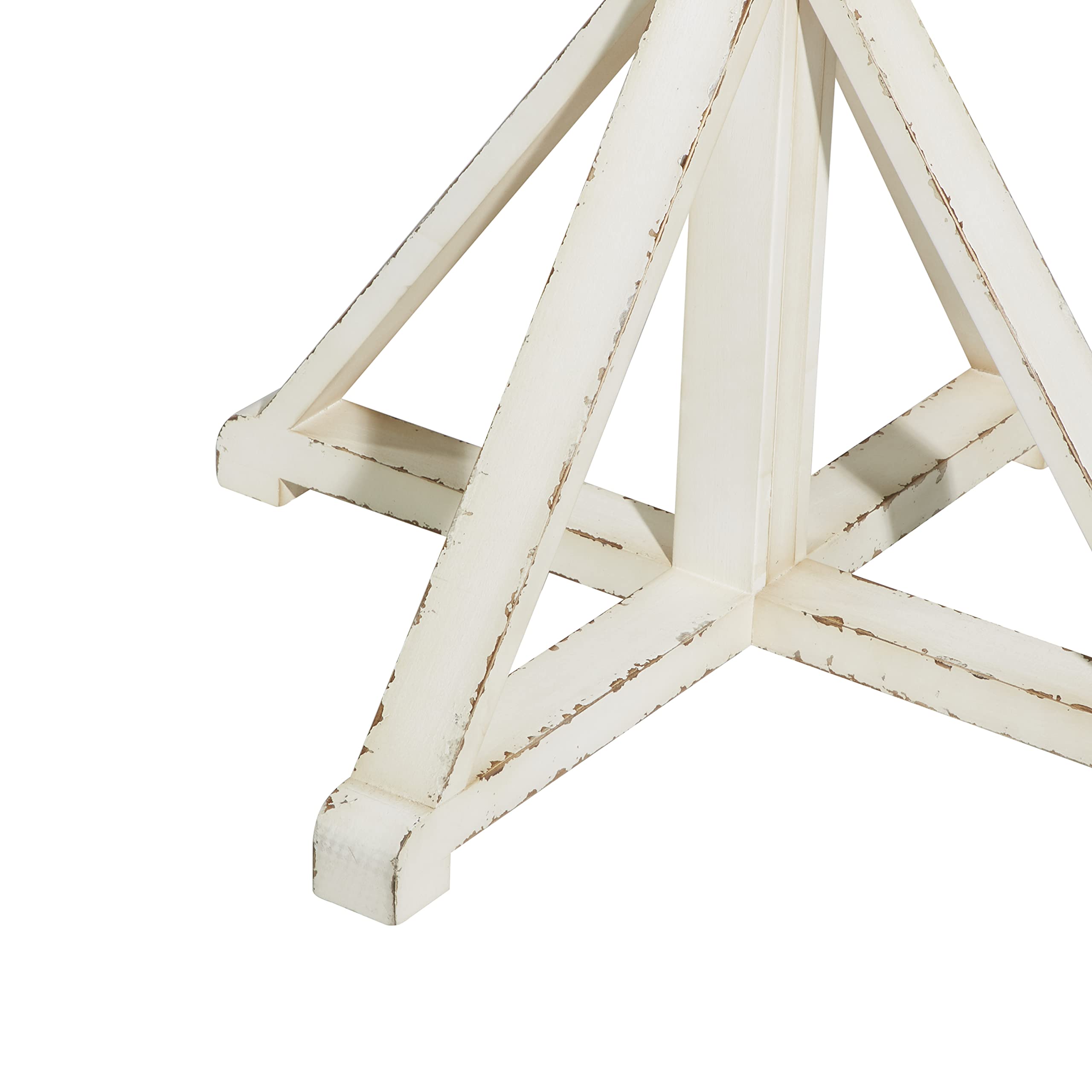 Deco 79 Wood Side End Accent Table End Table, Side Table 29" x 29" x 31", White