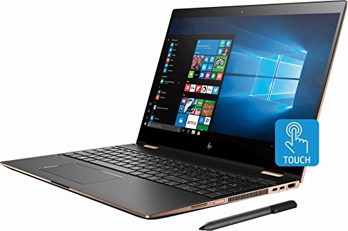 HP Spectre x360-15t Quad Core(8th Gen Intel i7-8550U, 16GB RAM, 512G PCIe NVMe SSD, 4K IPS micro-edge Corning Gorilla, Windows 10)Bang & Olufsen 15.6" 2-in-1 Convertible Dark Ash + HP Warranty