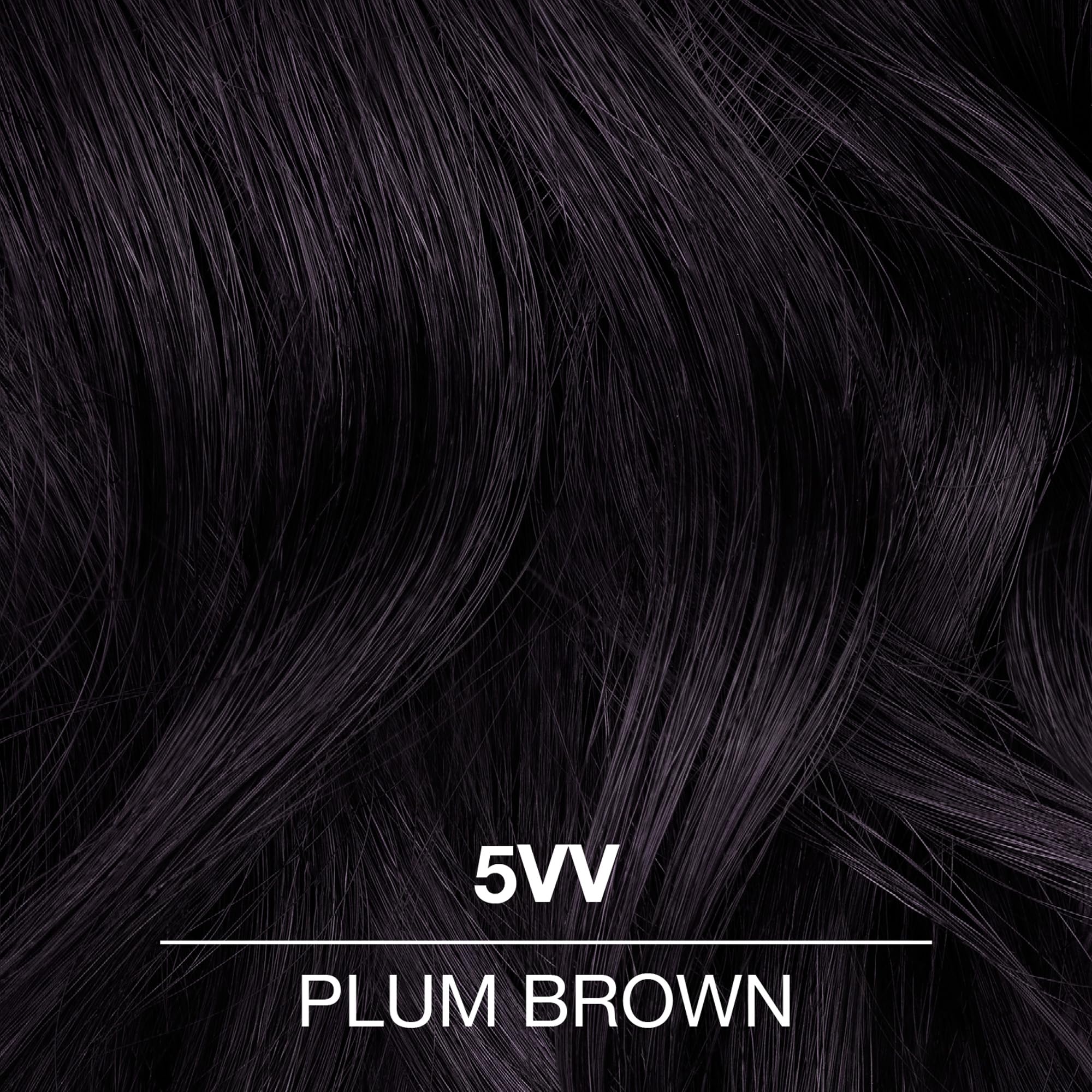 COLORCHARM Demi Permanent Hair Color 5VV Plum Brown Gloss, Refresh & Tone 2 Fl Oz