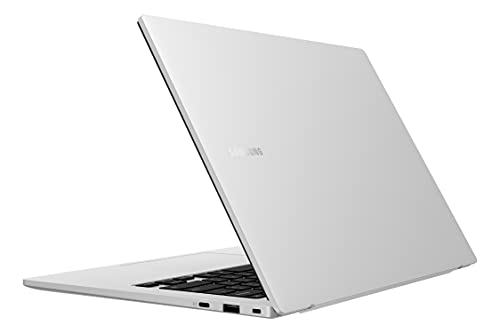 SAMSUNG Galaxy Book Go Laptop PC Computer Qualcomm 7C Pro 4GB Memory 128GB eUFS Storage 18-Hour Battery Compact Light Shockproof WFH Ready WiFi 5, Silver