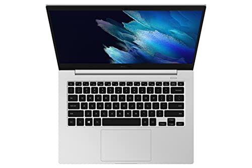 SAMSUNG Galaxy Book Go Laptop PC Computer Qualcomm 7C Pro 4GB Memory 128GB eUFS Storage 18-Hour Battery Compact Light Shockproof WFH Ready WiFi 5, Silver