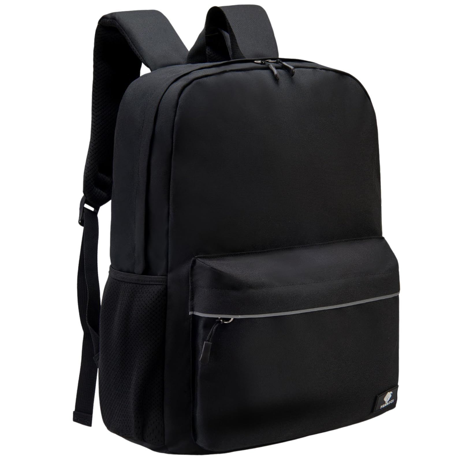 Fenrici Holiday Gift - Black Backpack for Girls, Boys, Teens, Kids' School Backpack, Kids' Bookbags with Padded Laptop Compartment, Black, 17 Inch
