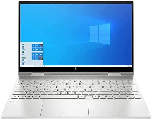 HP Envy x360 15.6-inch FHD Touchscreen 512GB SSD, i5-1135G7 2-in-1 Laptop (8GB RAM, SD Card Reader, Intel Iris Xe Graphics, Windows 11 ) Silver, 15-ed1055wm