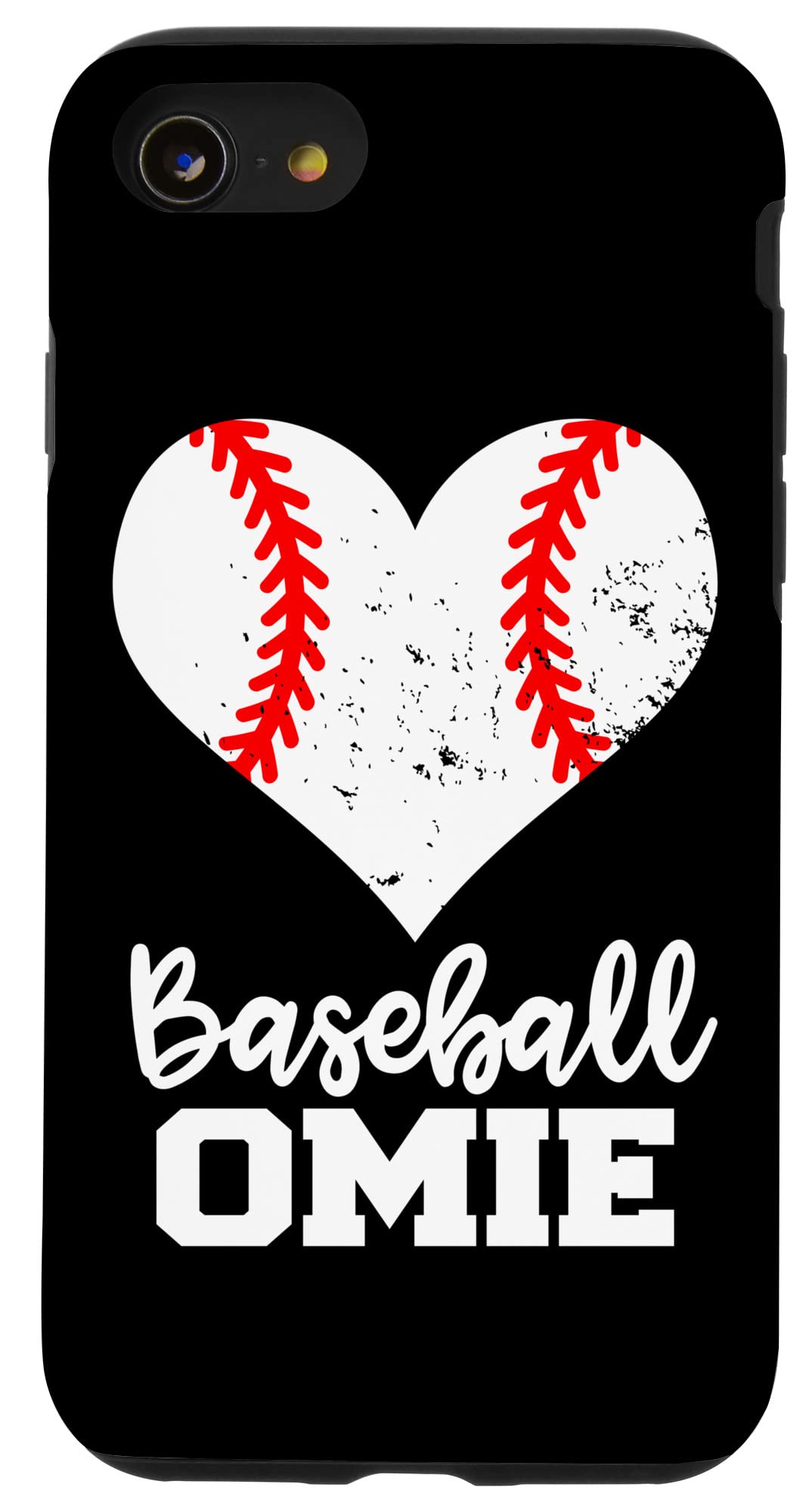 iPhone SE (2020) / 7 / 8 Baseball Omie Funny Baseball Heart Grandma Omie Case