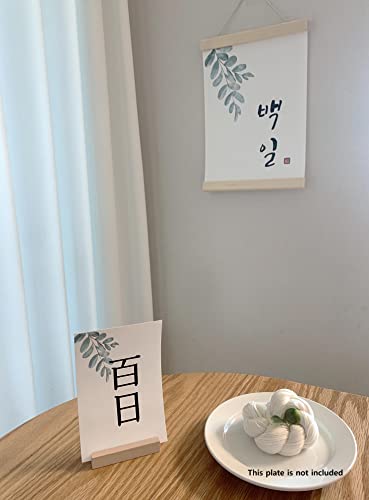 100 days backil baekil table set korean hanging banner Korean style backil party banner
