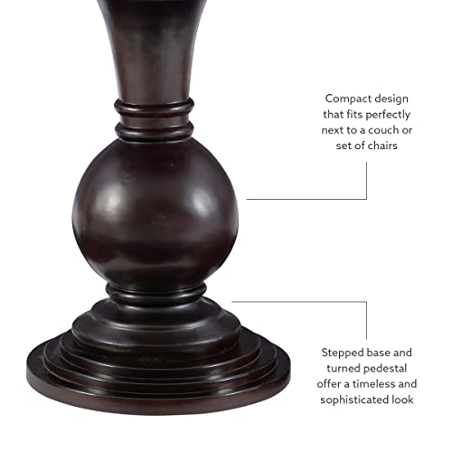 Powell 809-350 Espresso Round Accent Table 26"L x 26"W x 26"H