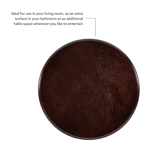 Powell 809-350 Espresso Round Accent Table 26"L x 26"W x 26"H