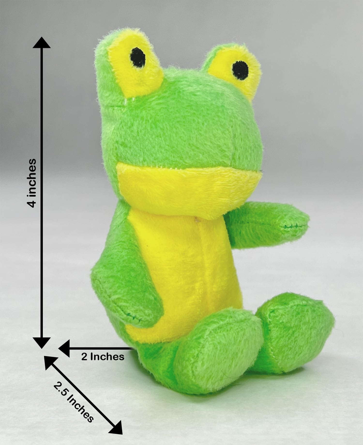 Glory To Dog TinyToy Green Frog Plush Dog Toy for Puppies and Small Dogs