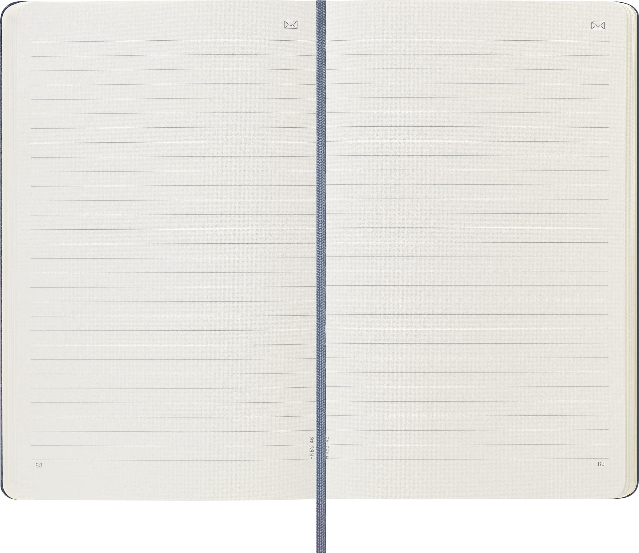 Moleskine Smart Notebook, Large, Ruled, Sapphire Blue, Hard Cover (5 x 8.25)