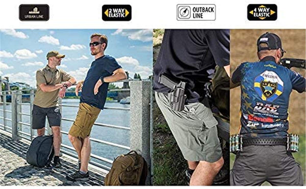 LELEBEAR 2021 Upgraded Tactical Waterproof Pants, Mens Waterproof Hiking Tactical Trousers for Combat Outdoor Hiking (Gray Shorts, Small)