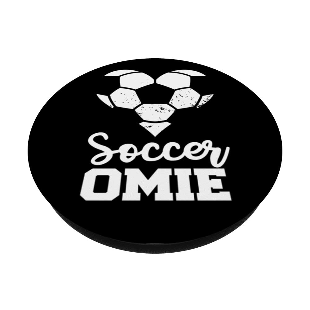 Soccer Omie Funny Soccer Heart Grandma Omie PopSockets Swappable PopGrip