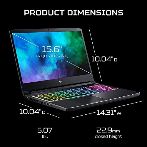 Acer 2022 Flagship Predator Helios Gaming Laptop: 15.6" FHD 144Hz 3ms IPS Display, Intel Gaming 8-Core i7-11800H, 64GB RAM, 4TB SSD, 6GB GeForce RTX 3060, Killer WiFi-6, RGB Keyboard, Win10H, TF