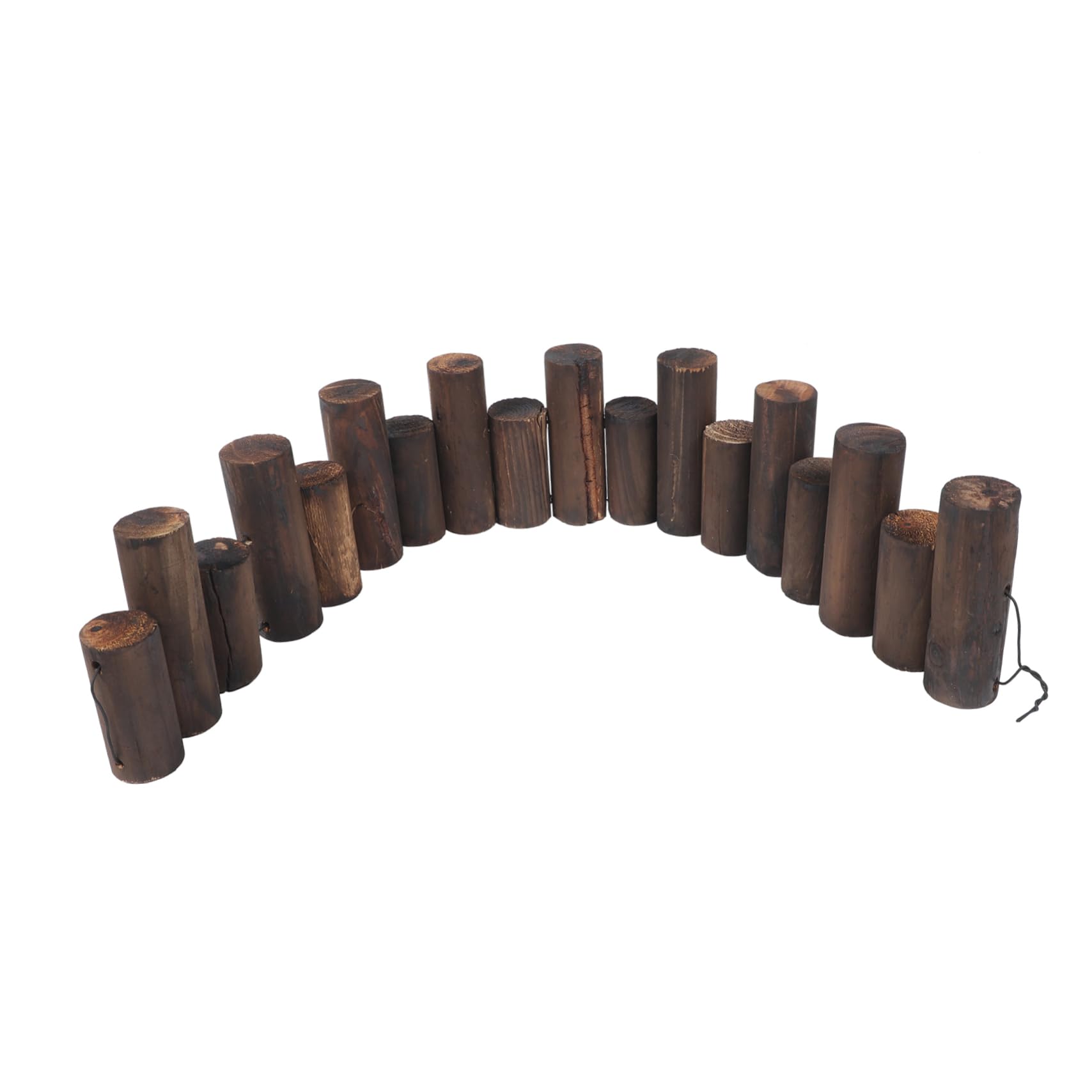 HANABASS Out Door Decor Outdoor Fencing Outdoor Decor Flower beds Outdoor Garden Fencing flowerbeds Fence Wood Garden Fence Cylinder Decorate Decorations The Fence Wood Fence Wooden