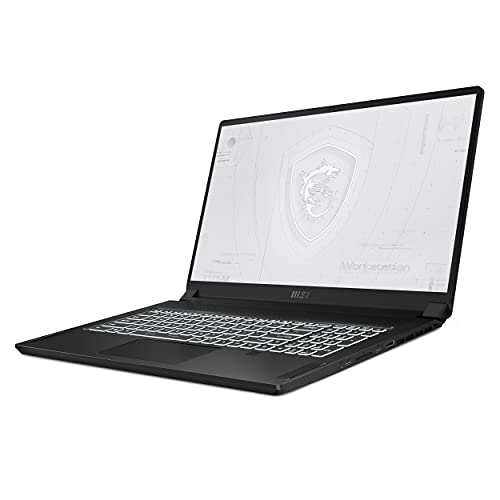 MSI WS76 Workstation Laptop: 17.3" 144Hz FHD 1080p, Intel Core i7-11800H, NVIDIA Quadro RTX A3000, 32GB, 1TB SSD, Thunderbolt 4, WiFi 6E, TPM2.0 Fingerprint, Win10 PRO, Black (11UK-470)