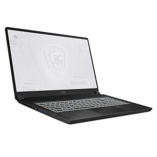 MSI WS76 Workstation Laptop: 17.3" 144Hz FHD 1080p, Intel Core i7-11800H, NVIDIA Quadro RTX A3000, 32GB, 1TB SSD, Thunderbolt 4, WiFi 6E, TPM2.0 Fingerprint, Win10 PRO, Black (11UK-470)