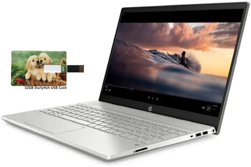 HP Pavilion 15 Business Laptop Computer, 10th Gen Intel Core i5-1035G1, 15.6" HD IPS Touchscreen, 12GB RAM, 512GB SSD, Win 10 Pro, Wi-Fi 5, Bluetooth, Webcam, B&O Audio, HDMI | 32GB usb card