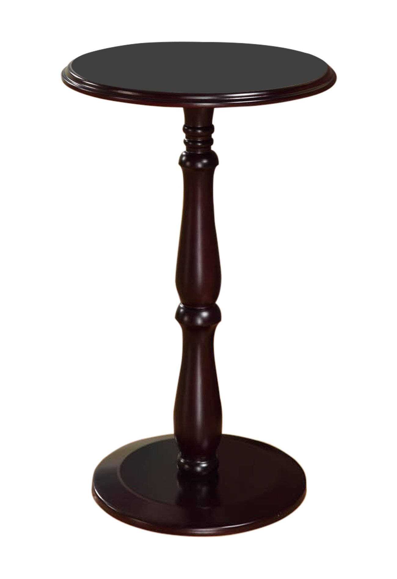 Kings Brand Furniture - Dark Cherry Finish Wood Plant Stand Accent Side End Table