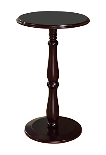 Kings Brand Furniture - Dark Cherry Finish Wood Plant Stand Accent Side End Table