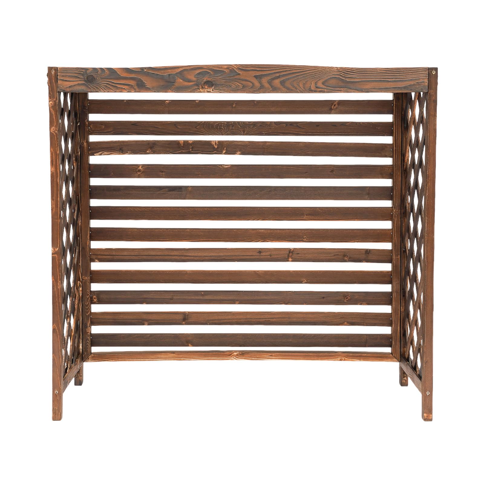 Air Conditioner Fence Screen, Privacy Fence for Garbage Cans, Air Conditioner Fence for Outside Units, Fir Wood Privacy Fence Panels for Outside, Privacy Screen Kit (39.37 * 16.93 * 37.01in)