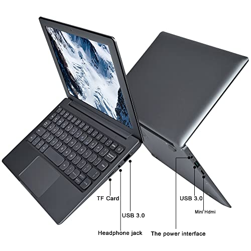 HBESTORE Laptop 10.1Inch 8GB RAM 128GB SSD Mini Ultrabook,Windwos11 OS with Intel Gemini Lake N4120 Quad Core Processor Up to2.6GHz 2.4G/5G WiFi+Mini HDMI+USB3.0 +Metal Shell (Gray)