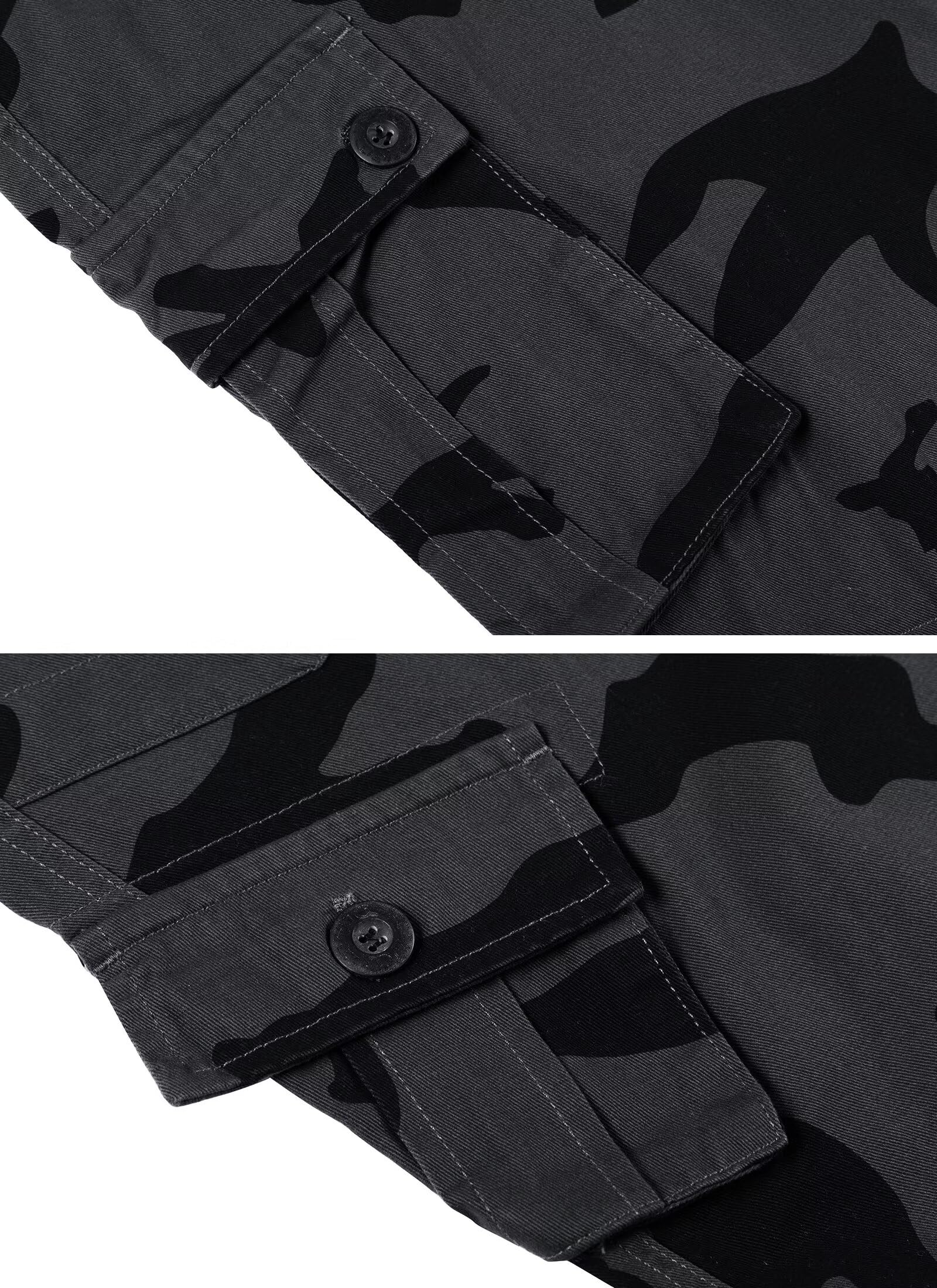 TRGPSG Men's Wild Cargo Pants, Camo Pants Cotton Casual Work Hiking Pants with 8 Pockets 5337 E Camo 34