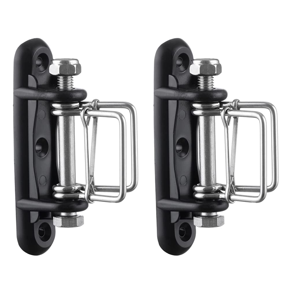 QMARK 2 Pack Electric Fence Corner Insulator, End Insulator with Buckles for Polytape up to 1.7 Inch (45 mm), Wood Post Tape Connector (2 Buckles)