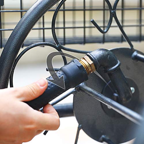 Worth Garden 5/8 in. x 3ft Short Hose - Durable PVC Non Kinking Heavy Duty Water Hose with Brass Hose Fittings - 12 Years Warranty - H055D01