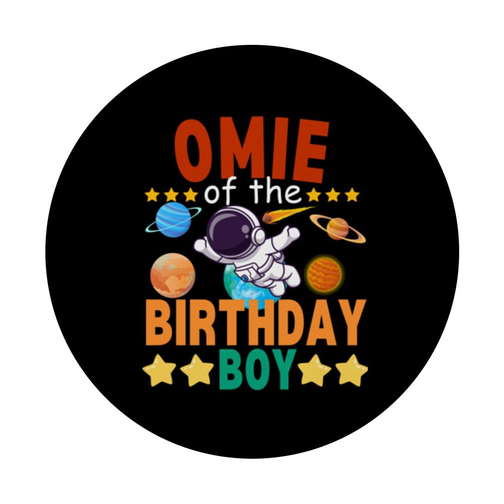 OMIE of the Birthday Boy Astronaut Solar System Matching PopSockets Standard PopGrip