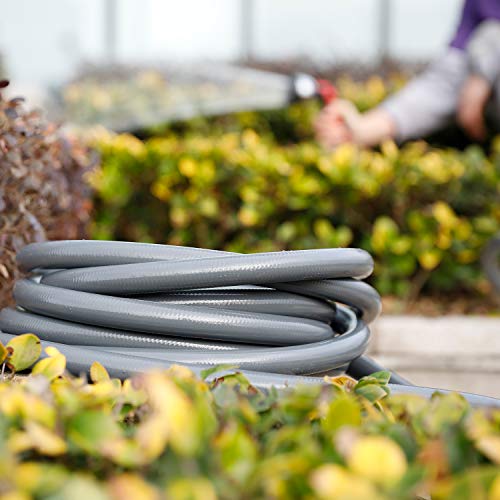 Worth Garden 5/8 in. x 3ft Short Hose - Durable PVC Non Kinking Heavy Duty Water Hose with Brass Hose Fittings - 12 Years Warranty - H055D01