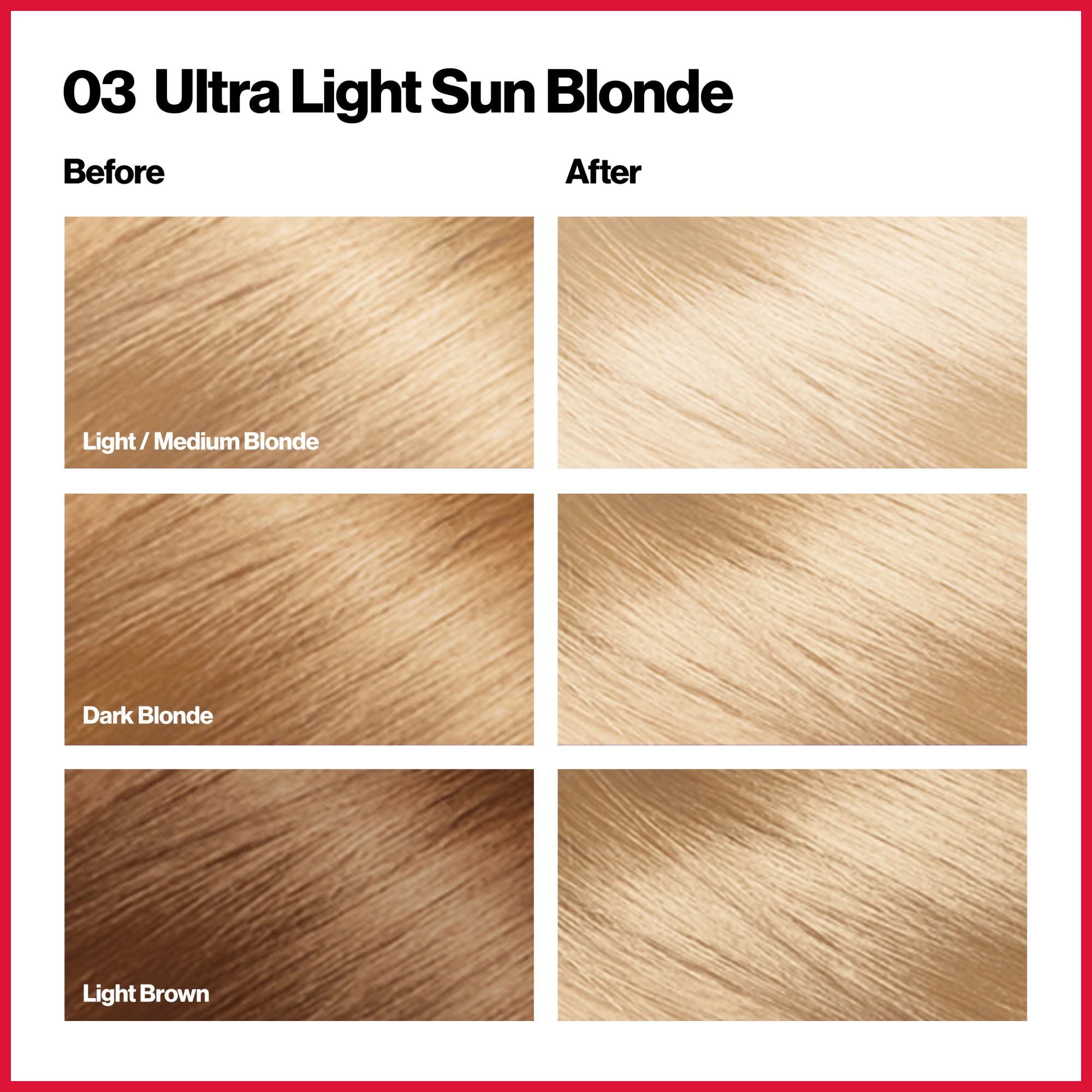 Revlon ColorSilk Hair Color, 03 Ultra Light Sun Blonde 1 ea (Pack of 3)