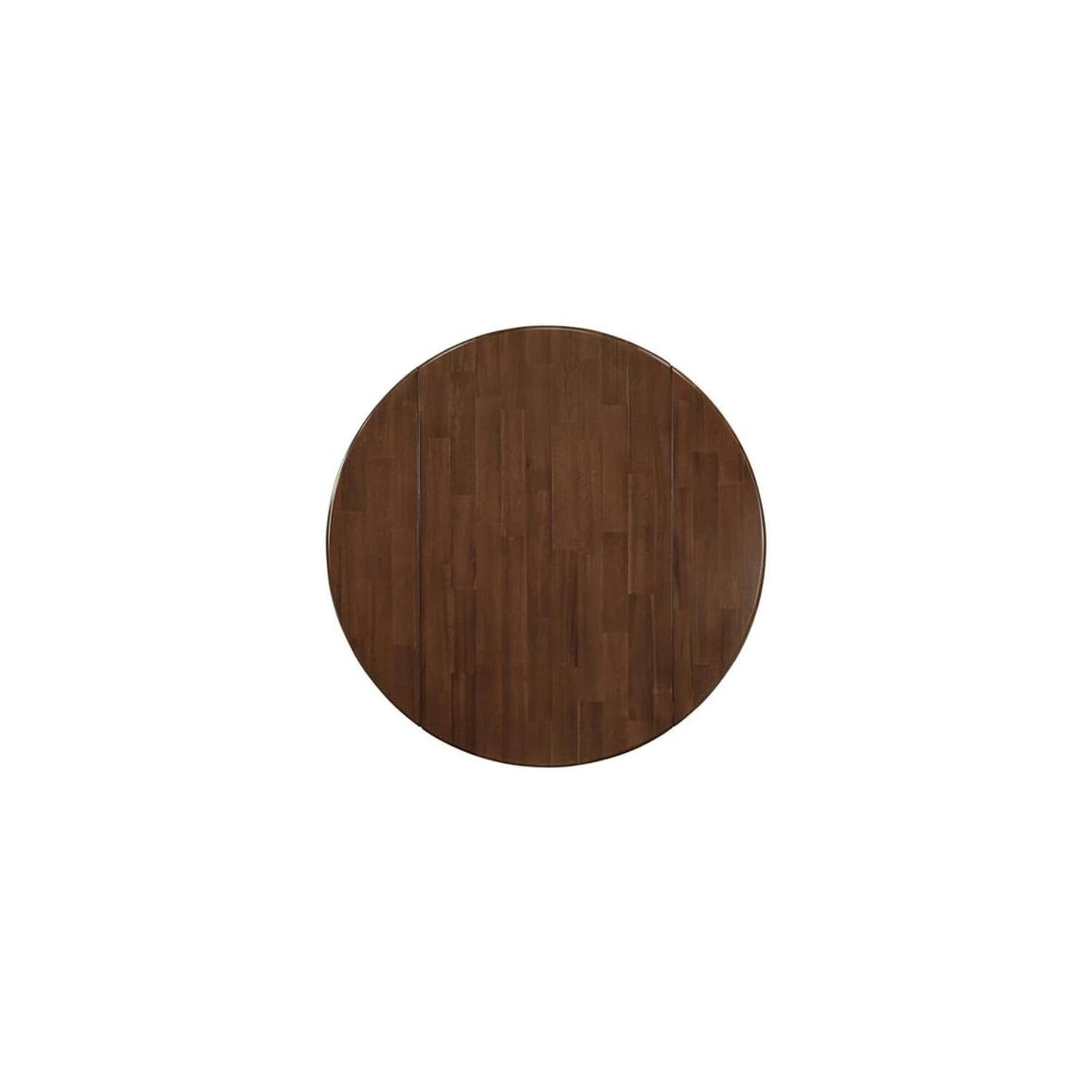 HomeStock Artistic Accomplishment Antique Round Dining Table Made of Sturdy Wood, Round Table Top with Pedestal Base, Ideal for Small Dining Areas, Compact Dining Table with Dropleaf, 42 x 42 Inch