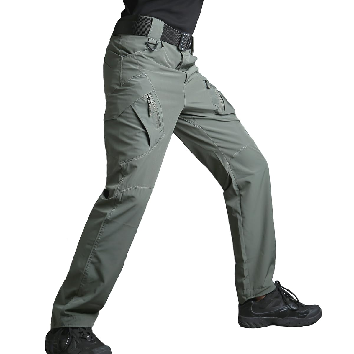 ReFire Gear Mens Summer Lightweight Quick Drying Sportswear Outdoor Pants Stretch Multi-Pockets Rip-Stop EDC Army Combat Work Tactical Pants