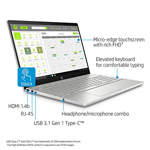 HP Pavilion 15.6-inch Touchscreen FHD(1920x1080) IPS Laptop PC, 10th Gen Quad Core Intel i7-1065G7 Processor, 12GB DDR4, 1TB HDD, Bluetooth, HDMI, B&O Play Audio, Backlit Keyboard, Windows 10 Home