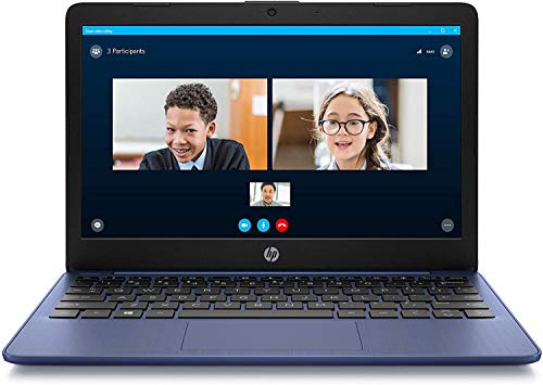 HP Stream 11 Laptop 11.6" Diagonal HD SVA Anti-Glare Display Intel Celeron N4000 Processor 4GB RAM 32GB eMMC USB-C Bluetooth Microsoft 365 for 1 Year Win10 Blue + HDMI Cable