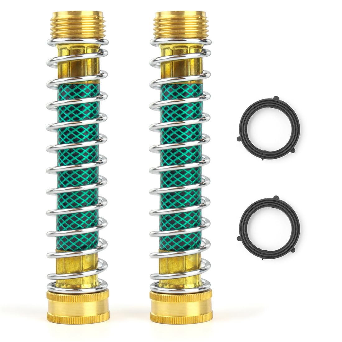 Garden Hose Extension Adapter, Hose Kink Protector with Coil Spring(Coil Spring)