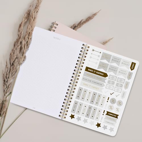 Easy to Use Monthly Budget Planner - 12 Month Financial Organizer with Expense Tracker Notebook - Monthly Money Budgeting Book That Manages Your Finances Effectively