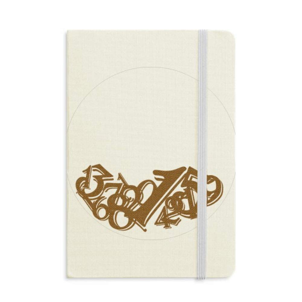 Digital Foundation Scattered Stacked Notebook Official Fabric Hard Cover Classic Journal Diary